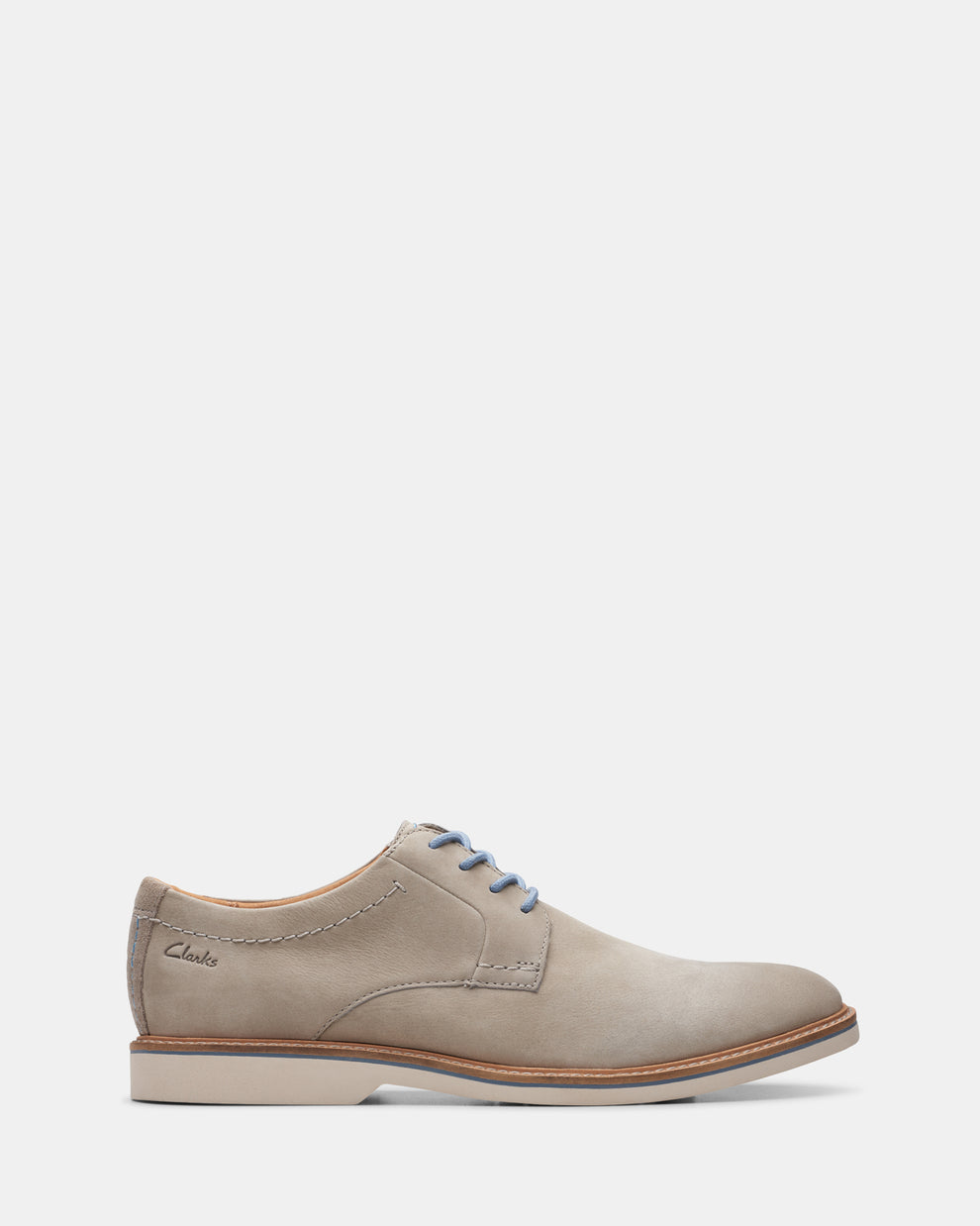 Atticus Ltlace Grey Nubuck – Clarks