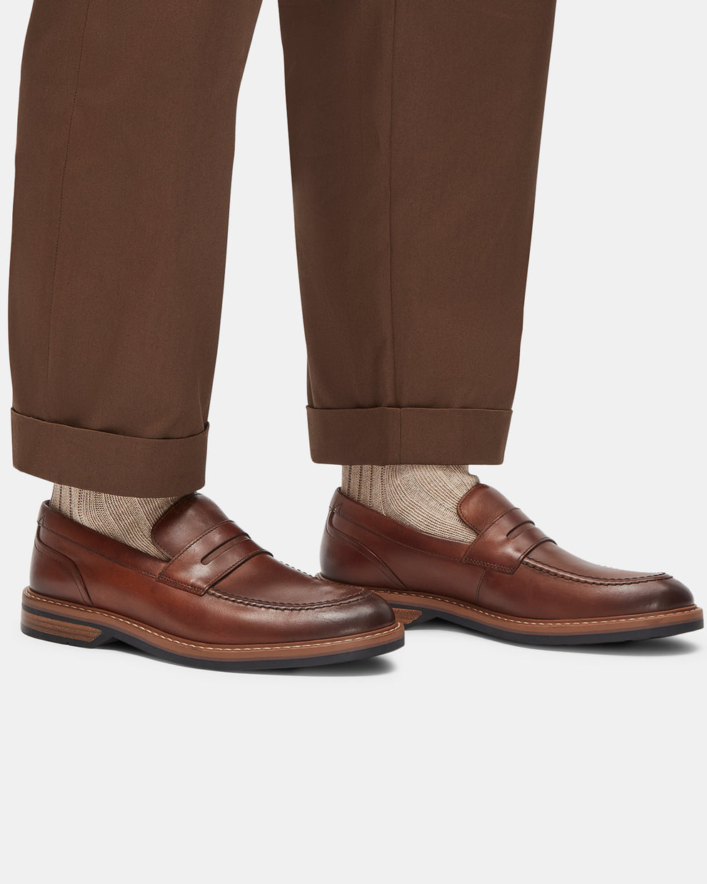 Aldwin Step Mid Tan Lea – Clarks