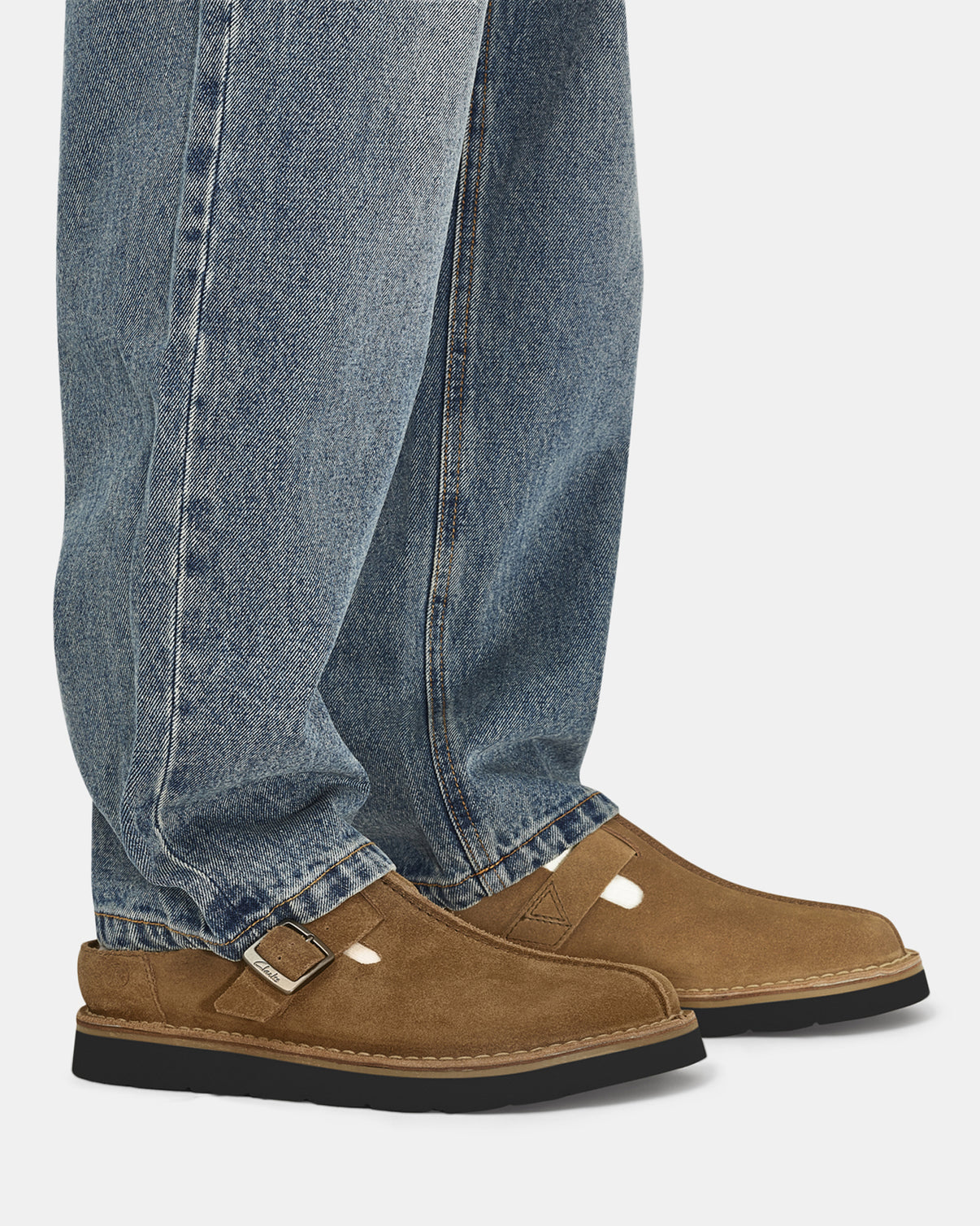 Solsbury Mule Cola Suede – Clarks