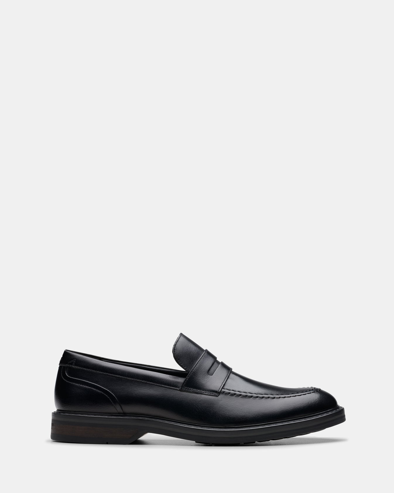 Aldwin Step Black Leather – Clarks