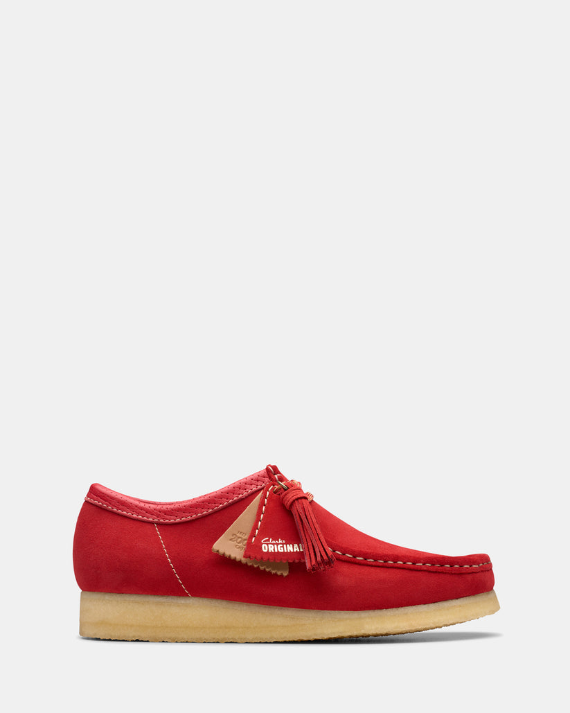 Wallabee (m) Red Suede – Clarks