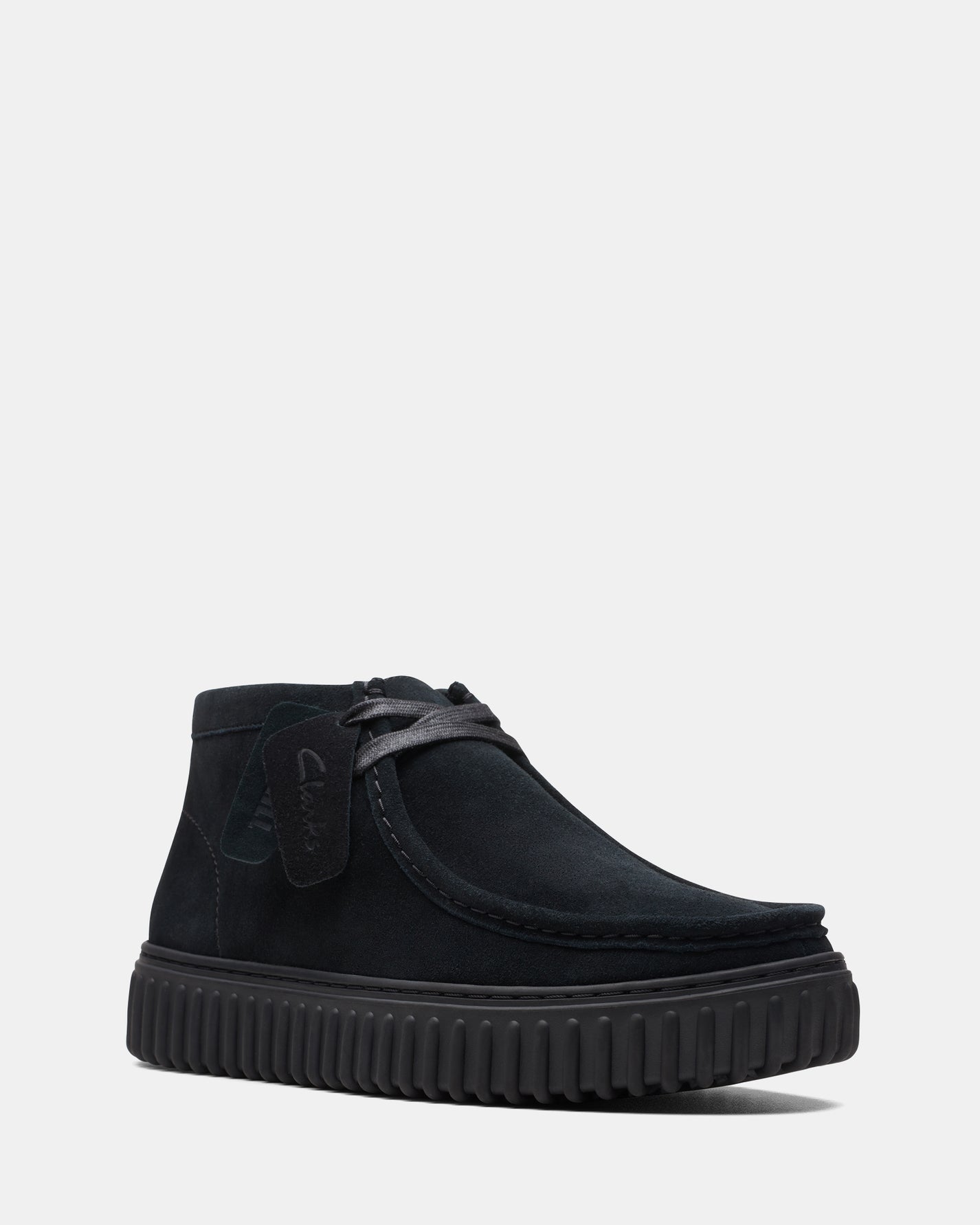 Torhill Hi Black Suede – Clarks