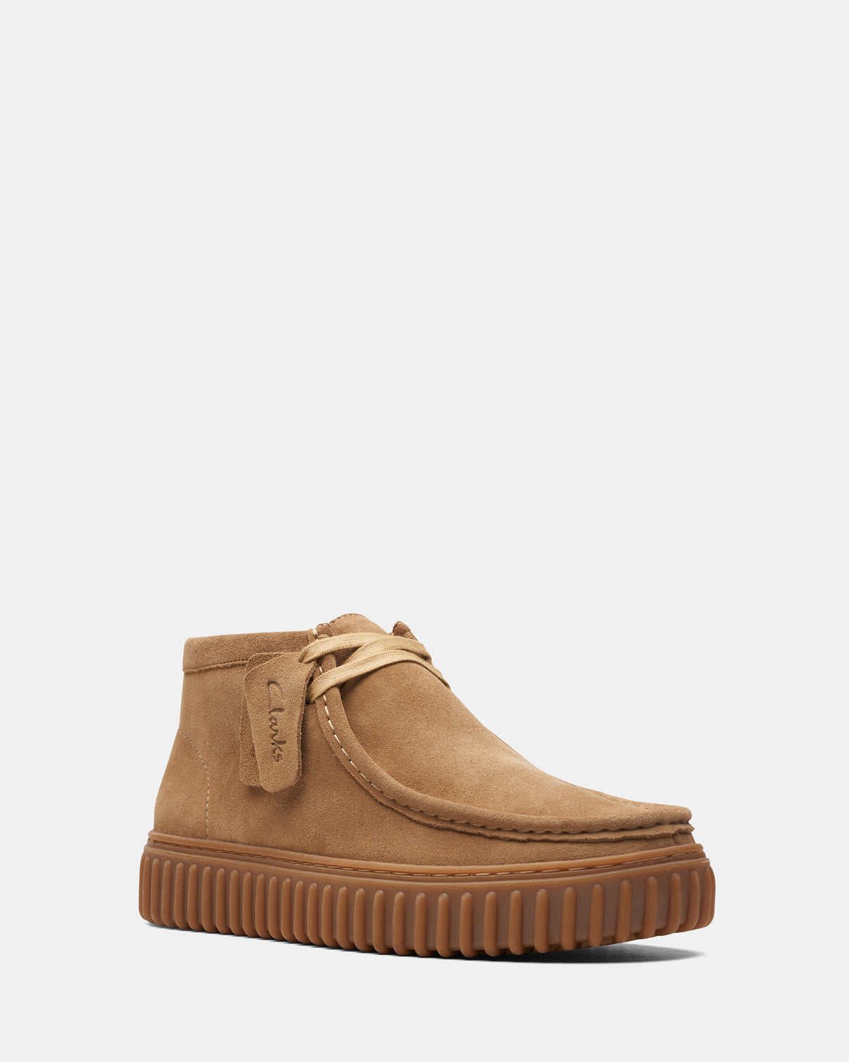 Torhill Hi Dark Sand Suede – Clarks