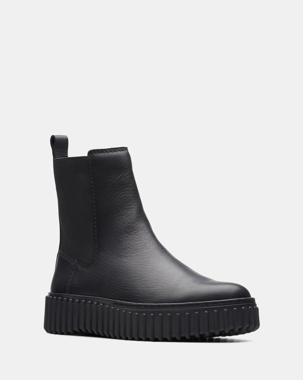 Torhill Maple Black Leather – Clarks