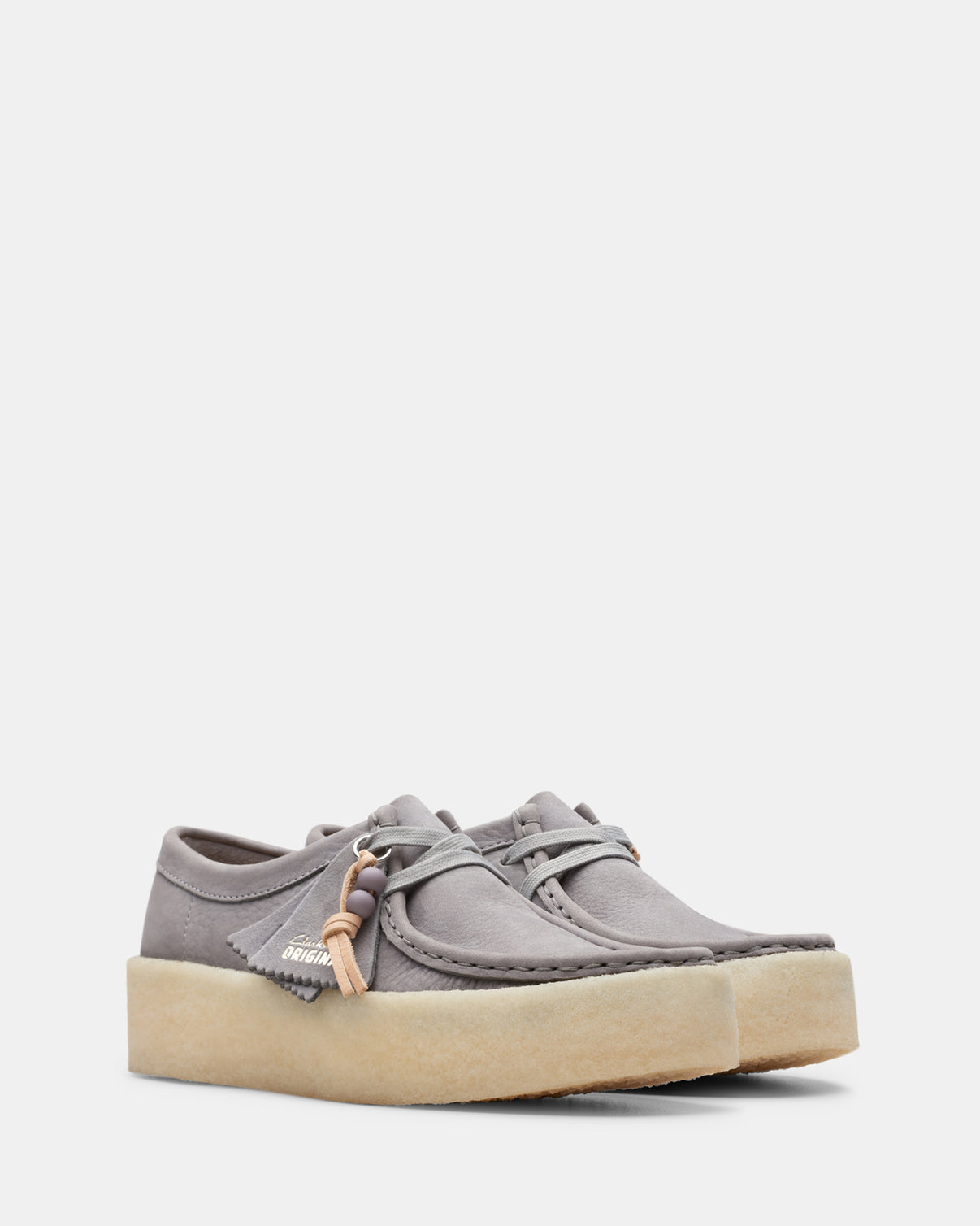 Wallabee Cup. (W) Steel Grey Nubuck – Clarks