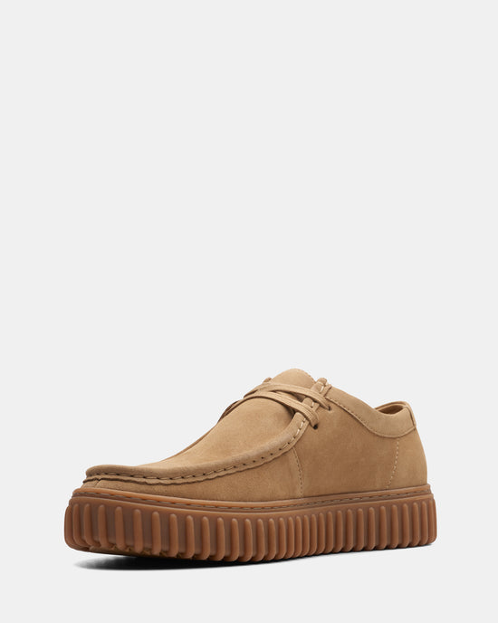 Torhill Lo Dark Sand Suede – Clarks