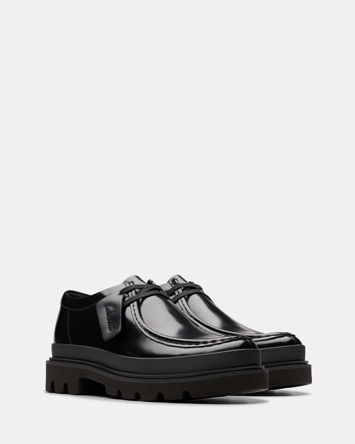 Badell Seam Blk Hishine Lea – Clarks