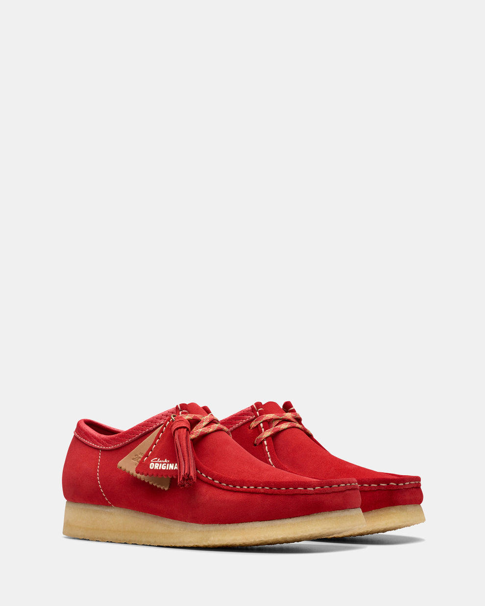 Wallabee (m) Red Suede – Clarks