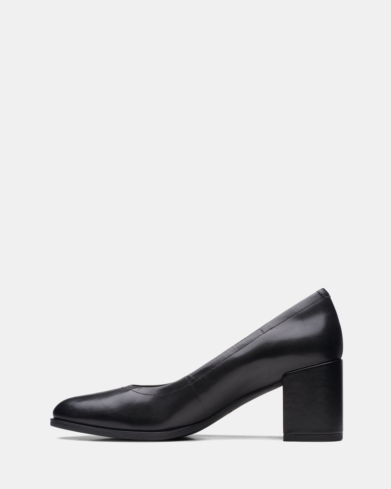 Freva55 Court Black Leather – Clarks