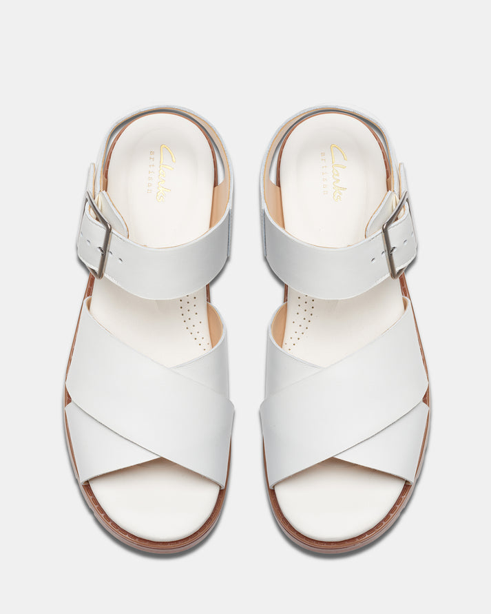 Orinoco Cross Off White Leather – Clarks