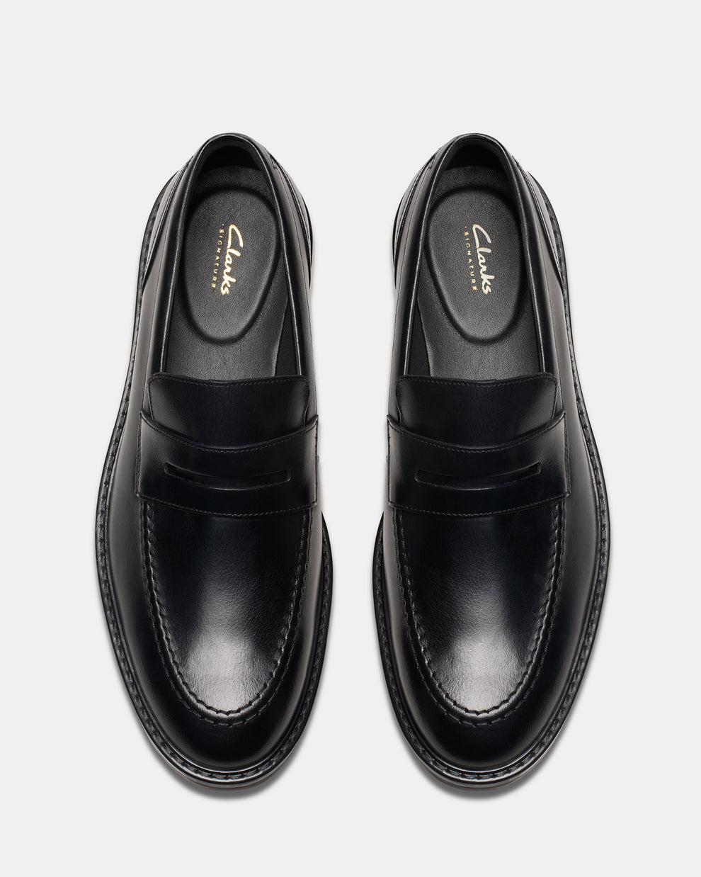 Aldwin Step Black Leather – Clarks